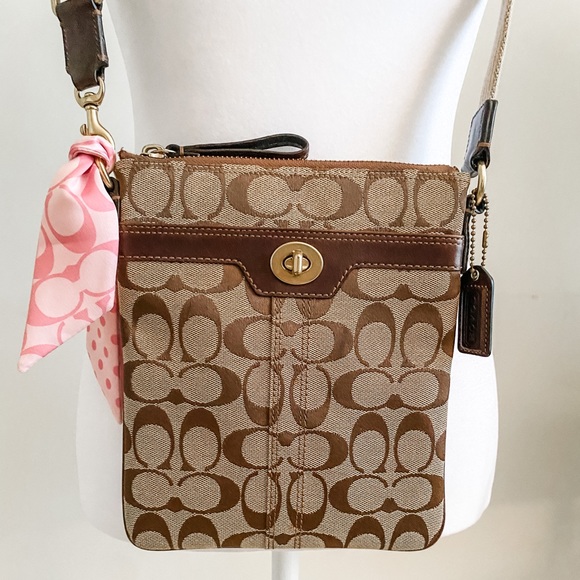 Coach | Bags | Coach Signature Monogram Logo Messenger Crossbody | Poshmark
